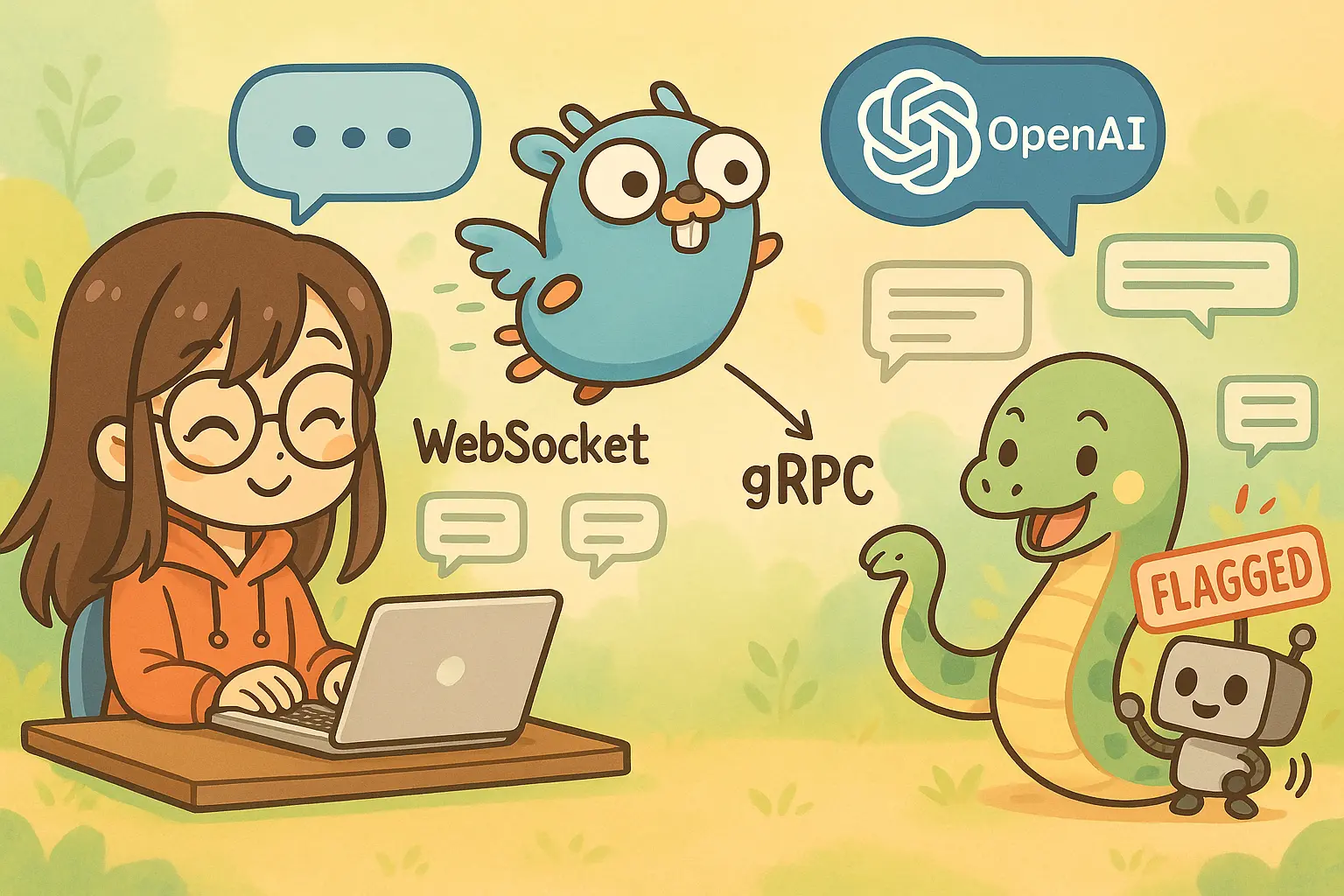 Integration Go and Python via gRPC for OpenAI Moderation | Think About IT